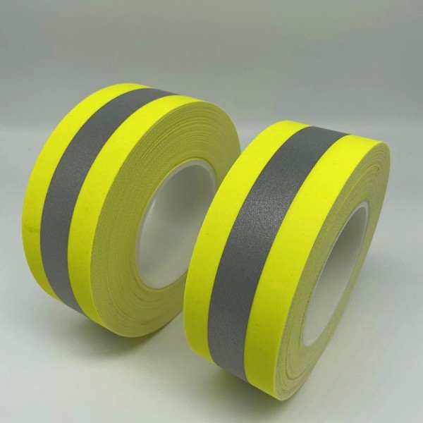 Quality 100% Cotton Safety Reflective Tape Flame Retardant High Washability for sale