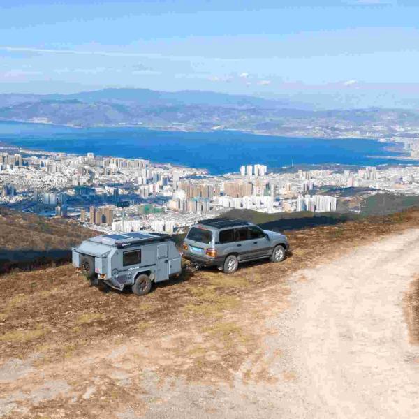 Quality 450W/600W Solar Small Overland Trailer Njstar Explorer Small Off Road Trailer for sale