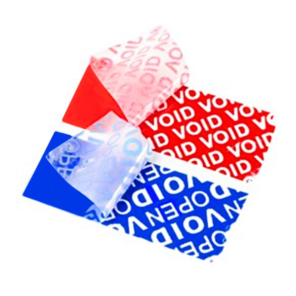 Quality Custom Size Tamper Evident Security Labels Red Color Free Design for Secure for sale