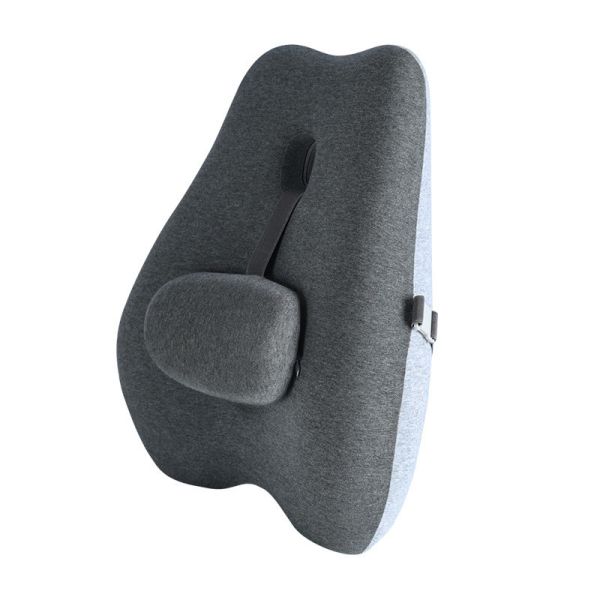 Quality 1kg Customized Color Memory Foam Lumbar Support Pillow for Car Seat and Office Chair for sale