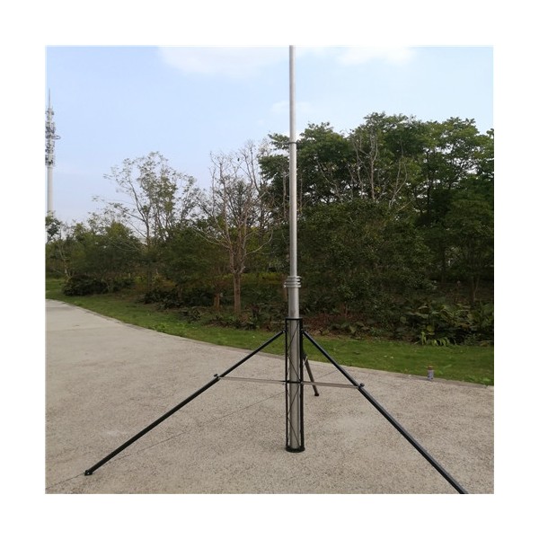 Quality 6063 Alu 12M 4 Legs CCTV Monitor Pole Portable Antenna Mast Universal Antenna Mast for sale