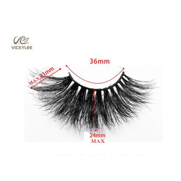 Quality Pure Handmade Natural Mink 21MM 7D Volume Lashes for sale
