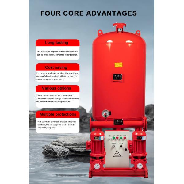 Quality 3.6m³/h Cast Iron Fire Fighting Booster Pump System Water Supply Sprinkler for sale