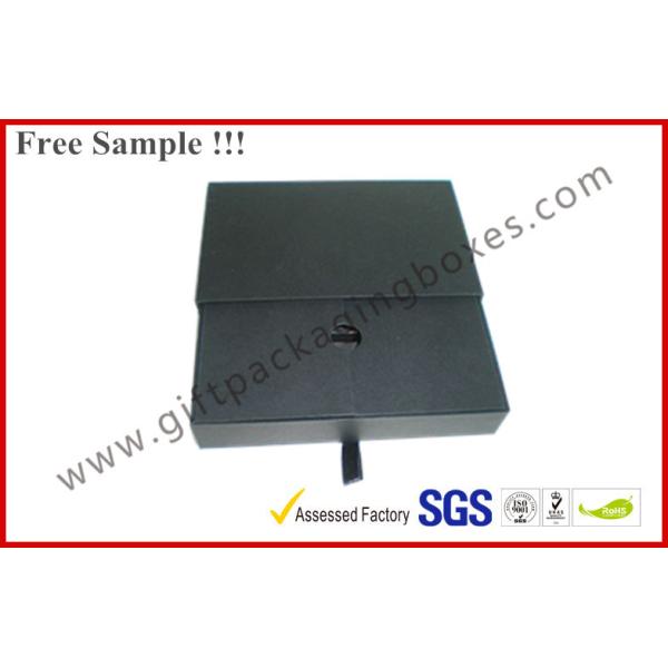 Quality Matt Black handmade Rigid Gift Boxes , Hi END Poker / Playing Cards Gift Package for sale