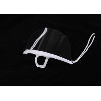 Quality Double Sides Adjustable Anti Mist Half Face Shield Plastic Mouth Nose Visor for sale