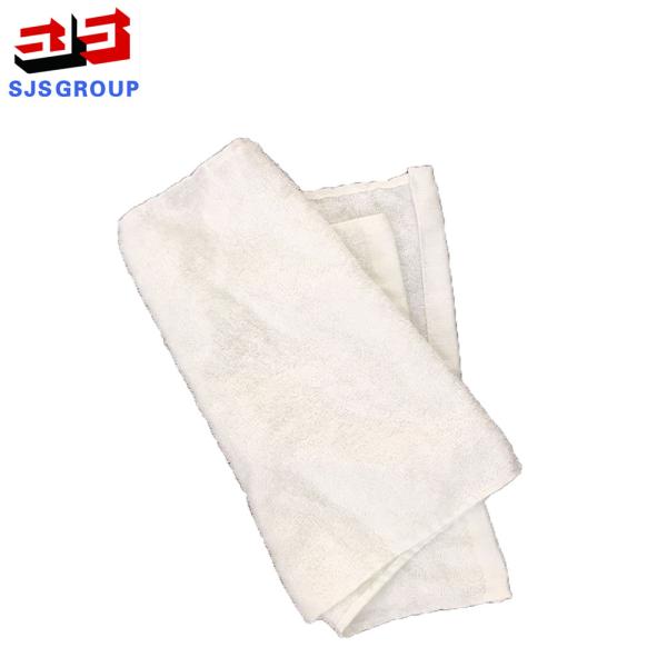 Quality 35-55cm 50kg/Bale White Cotton Shop Towels for sale