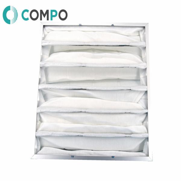 Quality Air Handling Unit AHU System Bag Air Filters With High Dust Capacity for sale