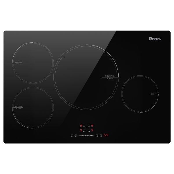 Quality 30 Inch 4 Burner Electric Induction Cooktop 220-240V 7200W With Precise Power Time Control for sale