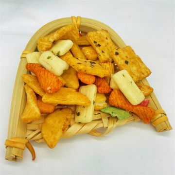 Quality oem puffed rice crispy cracker in bulk snack chinese manufacturers for sale