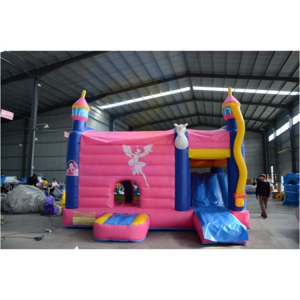 Quality PORTABLE Inflatable Bouncer Castle with Slide Bouncy Unicorn Sprite Jumping for sale