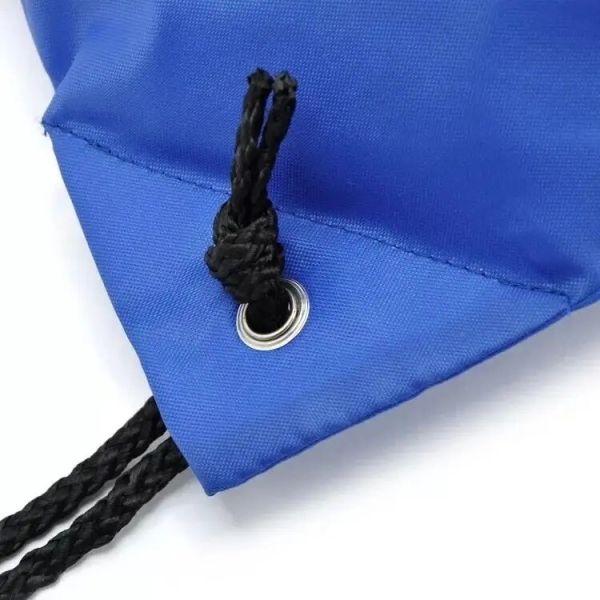 Quality String Closure Nylon Polyester Geometric Pattern Drawstring Backpack for Gym and for sale