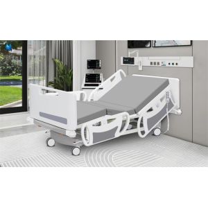 Quality Five Function Electric Hospital Bed , Patient Motorized Medical Bed With Remote for sale