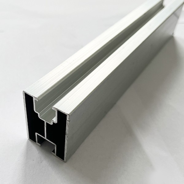 Quality Vertical Photovoltaic Installation Guide Rail Fixing Silver Solar Panel Mounting for sale