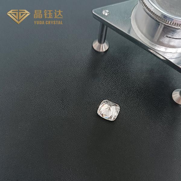 Quality White Color Fancy Cut Lab Diamonds Square Cushion Brilliant For Ring for sale