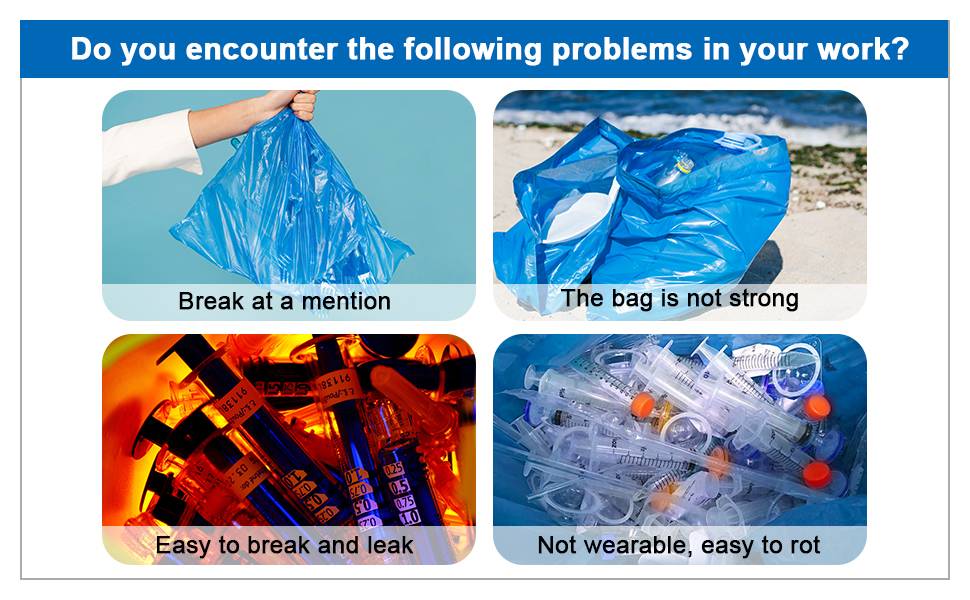 Biohazard disposal bag
