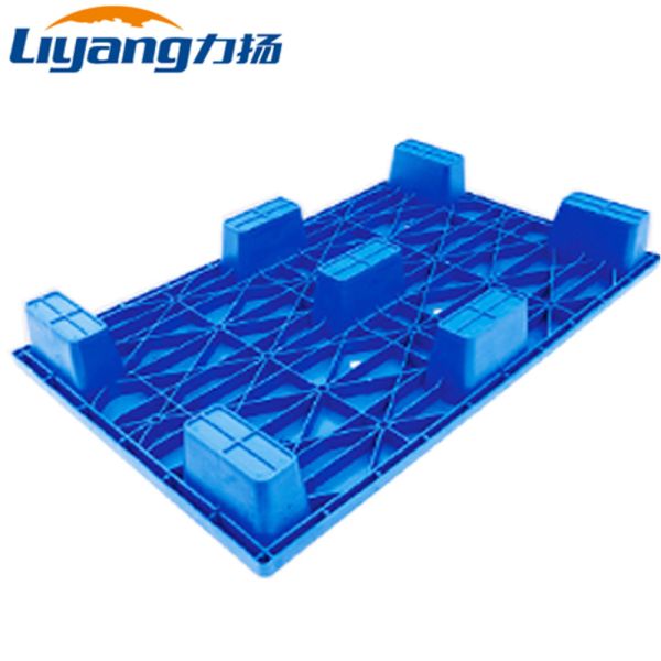 Quality Blue Plastic EPAL Euro Pallet HDPE Pallets Four Way Single Face for sale