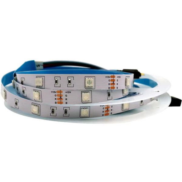Quality 12v Rgb Led Strip Lights Smd 5050 Non Waterproof IP20 Color Changing LED Rope for sale