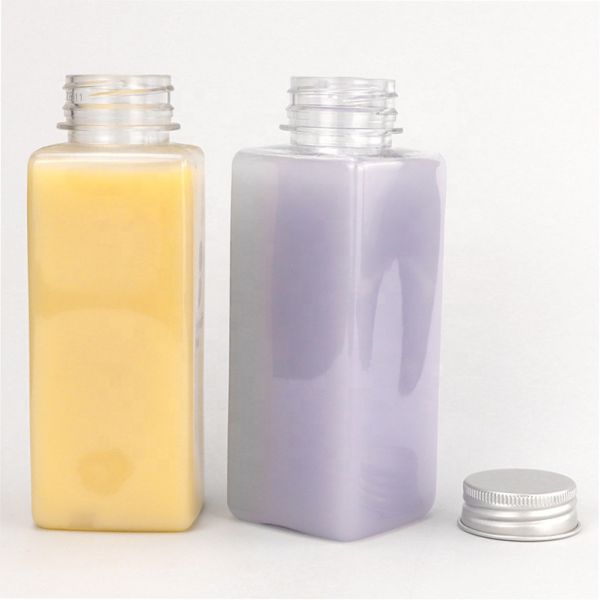 Quality Customized Plastic Square Bottles Commercial 8 Oz Square Plastic Bottles for sale