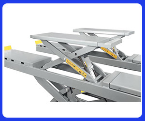 4000kg wheel alignment scissors lift secondary jacks