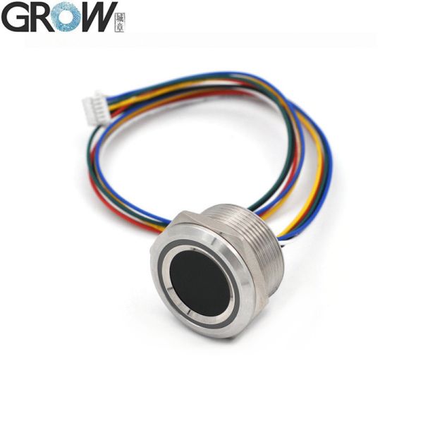 Quality GROW R503-M22 DC3.3V 200 Capacity Round RGB Ring Indicator LED Control Capacitive Fingerprint Module Sensor Scanner for sale
