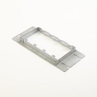 Quality Two Gang Metallic Outlet Box Mud Ring G60 Adjustable Steel Pre Galvanized for sale