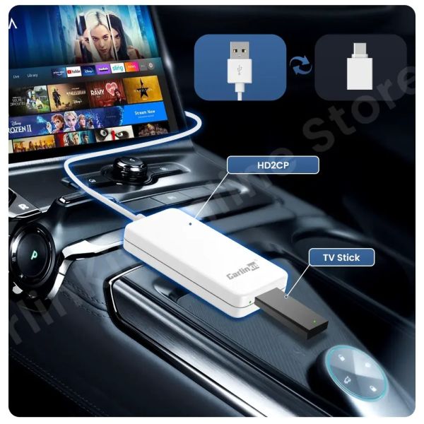 Quality Multimedia Wired Carplay To HDMI Video Input Conversion Box 1080P Car TV Mate for sale