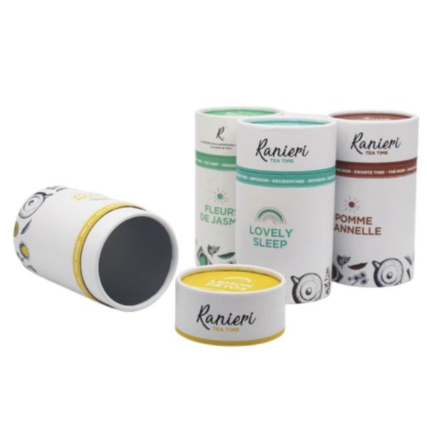 Quality Tea Tube Packaging Aluminum Foil Round Containers for Food Products Candy Chocolate Packaging for sale