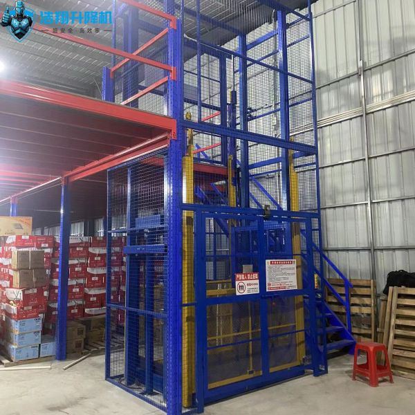 Quality Custom 2-10 Ton Electric Freight Elevator Lift For Cargo / Goods Hydraulic Lift Platform With 3-6M Height & Warehouse Installation for sale