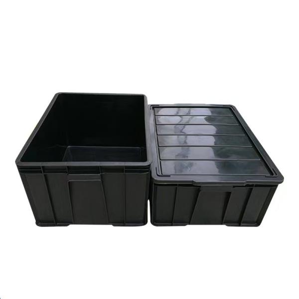 Quality ESD OEM Anti Static Container Plastic Custom Pallet Circulation Black for sale