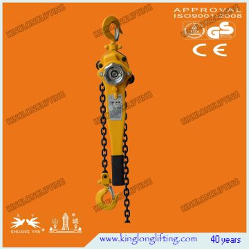 Quality 0.75T 1.5M Lever Chain Block G80 Grade Customized Color Manual Lift Speed for sale