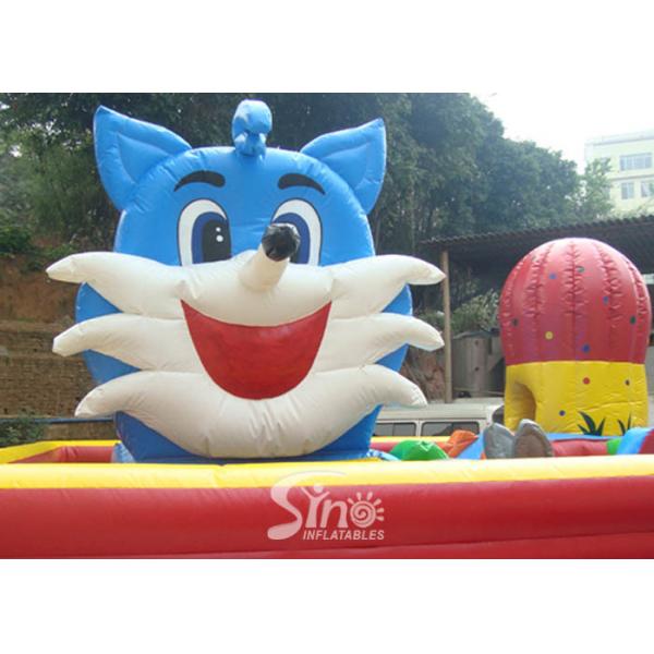 Quality Happy cat toddler toy outdoor inflatable fun land from China Sino Inflatables for sale