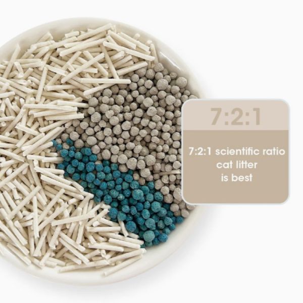 Quality Custom Tofu Bentonite Mixed Cat Litter Strong Deodorization Ultra Absorbency for sale