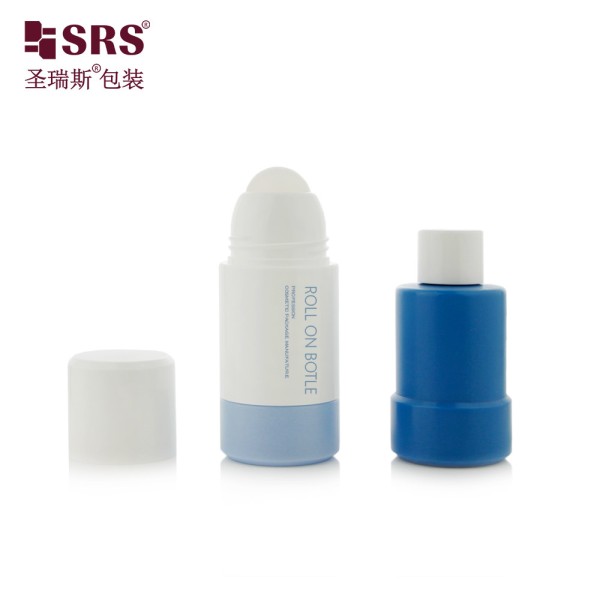 Quality PP PCR Recycled Material Replaceable Style Roller Deodorant Gel Roll On Plastic for sale