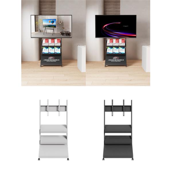Quality Rolling Mobile TV Cart Stand 40 - 86 Inch LCD LED 4K Flat Screen TVs Table With for sale