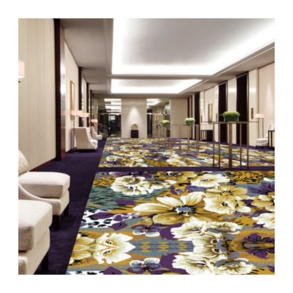 Quality Wall to Wall Tufted Nylon Axminster Carpet for Western Corridor in Colorful Design for sale