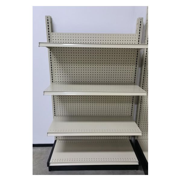 Quality 36'' X 16'' X 60'' Gondola Metal Store Shelving With Single Side Sections for sale