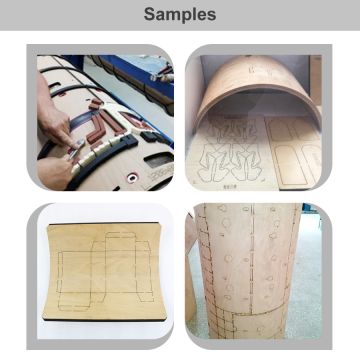 Quality CNC Rotary Wood Template Die Milling Cutting Machine Automatic Double Heads for sale