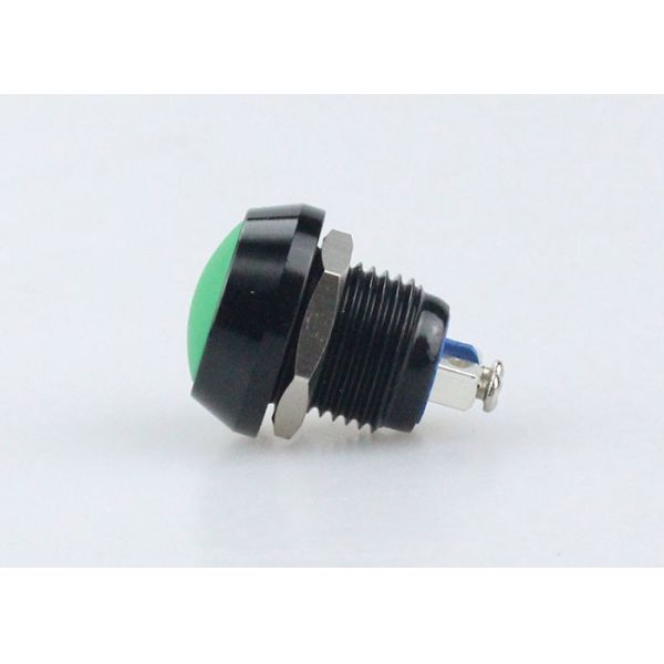 Quality 1NO 2A 36V DC Aluminum Push Button Switch Screw Terminal Good Press Performance for sale