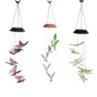 Quality Home Decor LED Solar Wind Chimes Light with Waterproof and Colorful Outdoor for sale