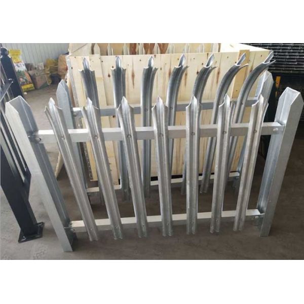 Quality D Type Q235 Steel Palisade Fence Panels 2700mm Height for sale