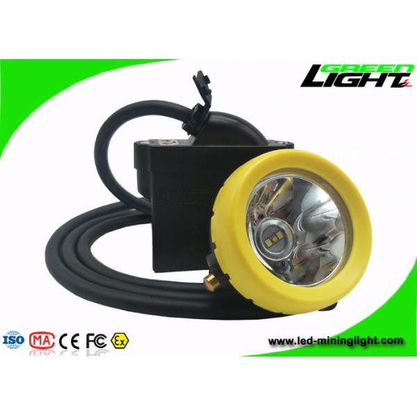 Quality 1.65m Cable Length Cordless Cap Lamp Mining Over 18 Hours Continous Discharge Time for sale