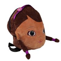 Quality Crystal Velboa Kids Plush Backpack Embroidery / Print Logo Mini Size for sale
