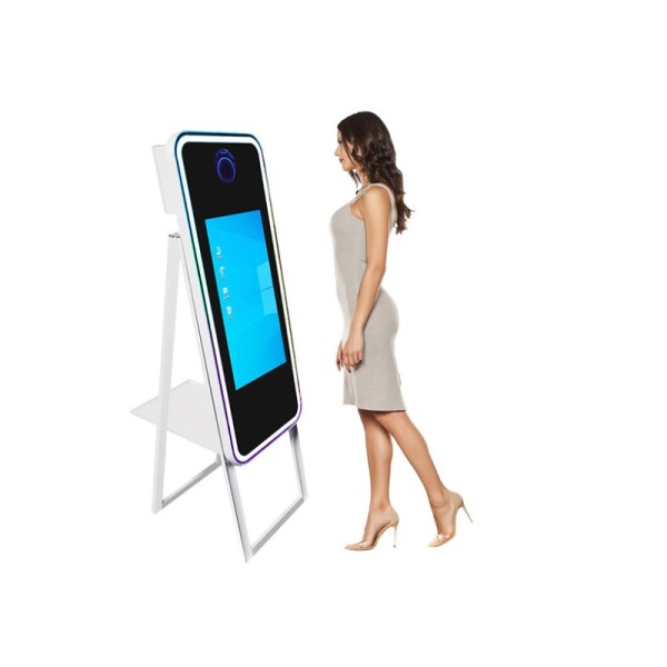 Quality Advertising Interactive Mirror Photo Booth With Camera Printer for sale