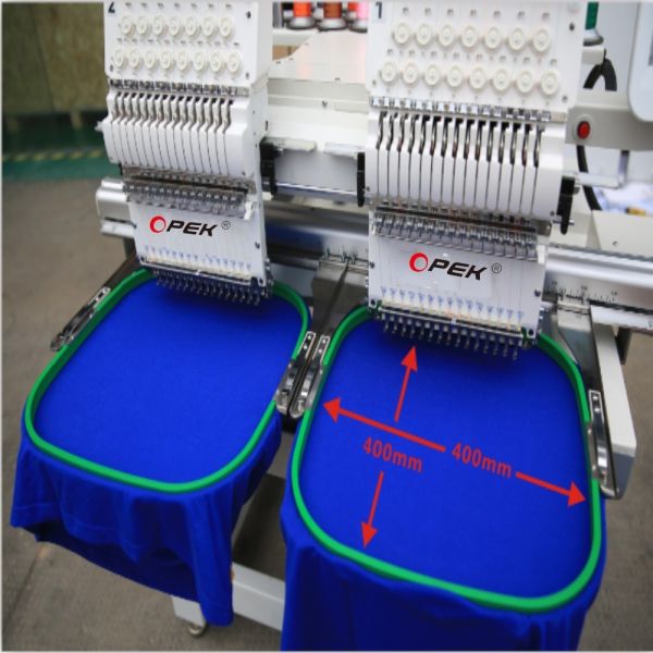 Quality 2 Heads Flat Computerized Embroidery Machine for Garment Durable and Long for sale