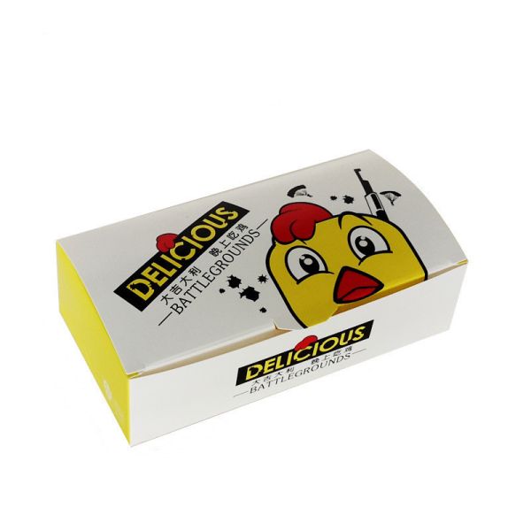 Quality Biodegradable Paper Hamburger Box Cardboard Food Containers Take Out for sale