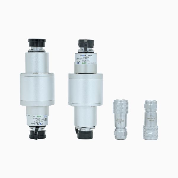 Quality 4 Power and 1 100M Ethernet Slip Ring with Aluminum Alloy Housing for Industrial Applications for sale