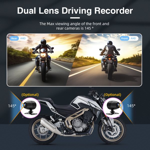 Quality 6.3" Touch Screen Motorcycle Navigator Detachable BT WIFI DVR TPMS Quick for sale