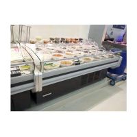 Quality Commercial Curved Style Refrigerated Deli Showcase Meat Cooler Deli Fridge for sale