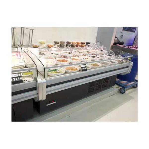 Quality Commercial Curved Style Refrigerated Deli Showcase Meat Cooler Deli Fridge for sale