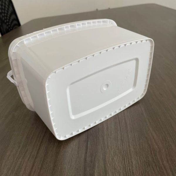Quality 3L Square Bucket Pail with Blue Silk Screen/Heat Transfer/IML Printing for sale